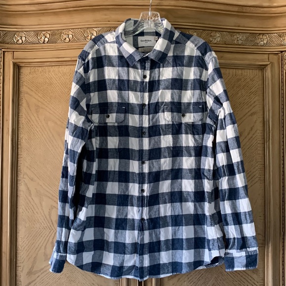 Goodfellow & Co | Shirts | Goodfellpw Co Mens Flannel Shirt Like New ...